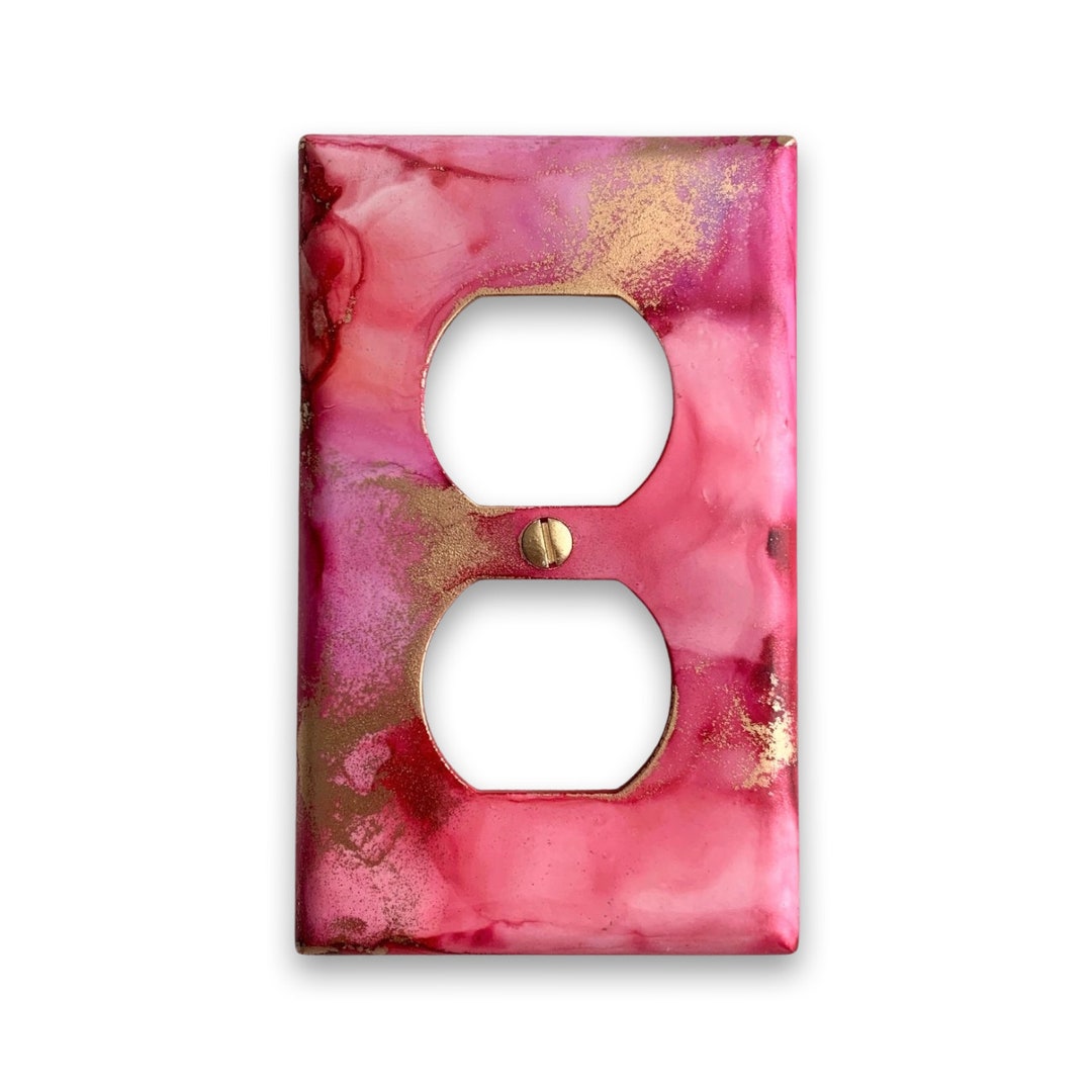 Colorful Abstract Art Light Switch / Electrical Outlet Cover - Toggle ...