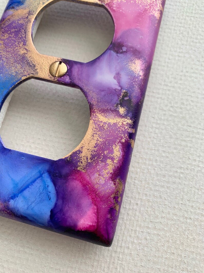 Colorful Abstract Art Light Switch / Electrical Outlet Cover | Etsy