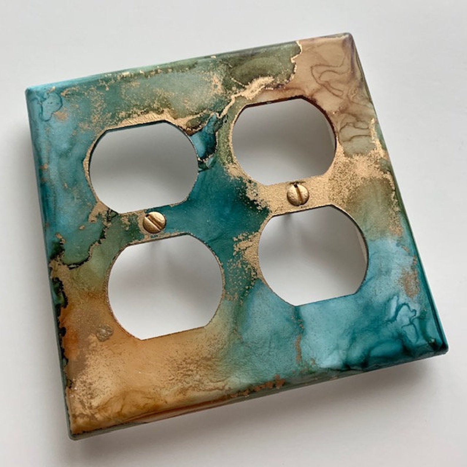 Colorful Abstract Art Light Switch / Electrical Outlet Cover - Toggle ...