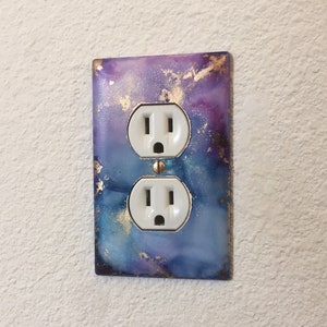 Colorful Abstract Art Light Switch / Electrical Outlet Covers - Toggle ...