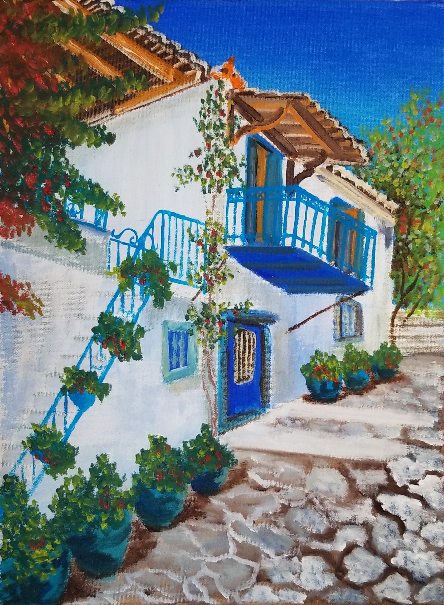 An Old House in the Countryside Near Athens, Greece - Etsy