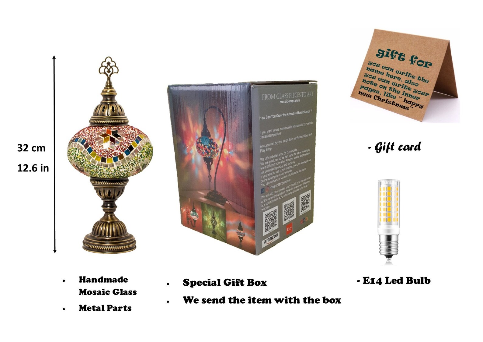 Turkish Lamp Handmade Turkish Mosaic Table Lamp Decorative - Etsy