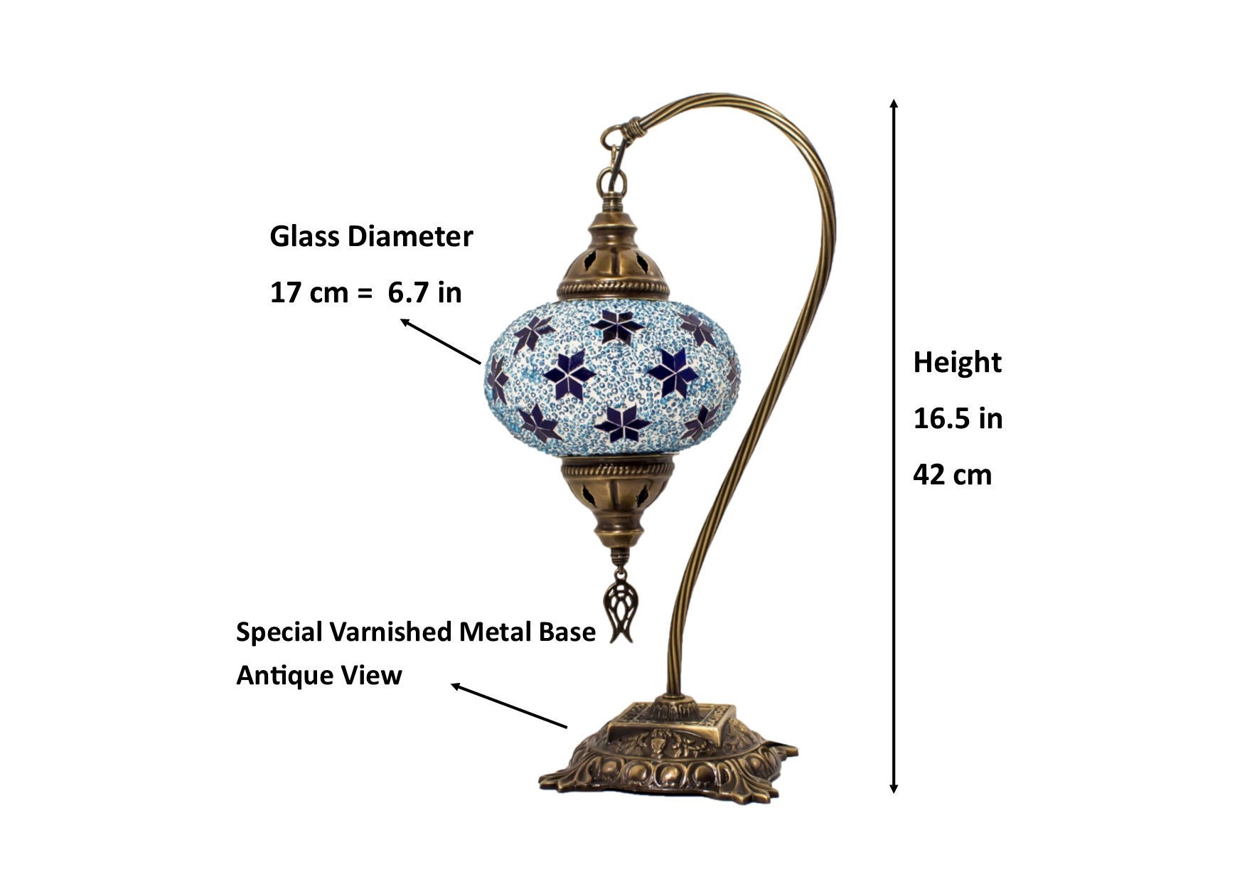 Turkish Lamp Handmade Turkish Mosaic Table Lamp Decorative | Etsy