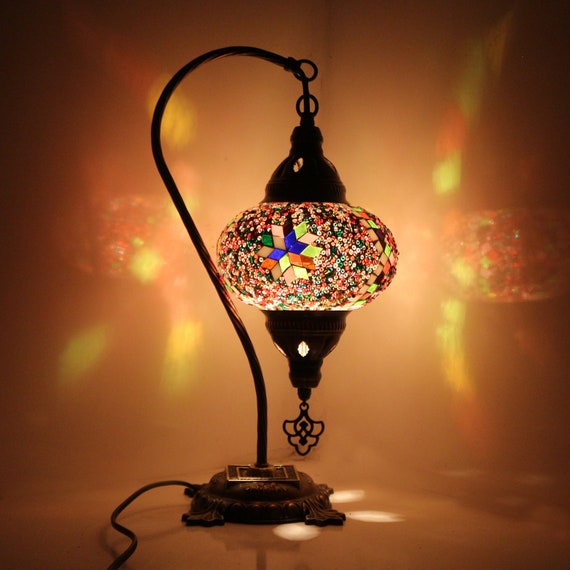 Turkish Lamp Handmade Turkish Mosaic Table Lamp Decorative | Etsy