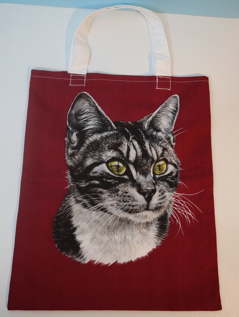 Red Tabby Cat Market Tote Bag Cat Lovers Foldable Bag - Etsy
