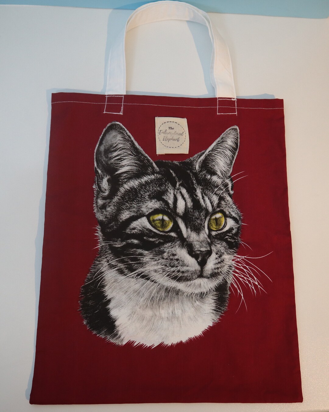 Red Tabby Cat Market Tote Bag - Cat Lovers Foldable Bag - Etsy