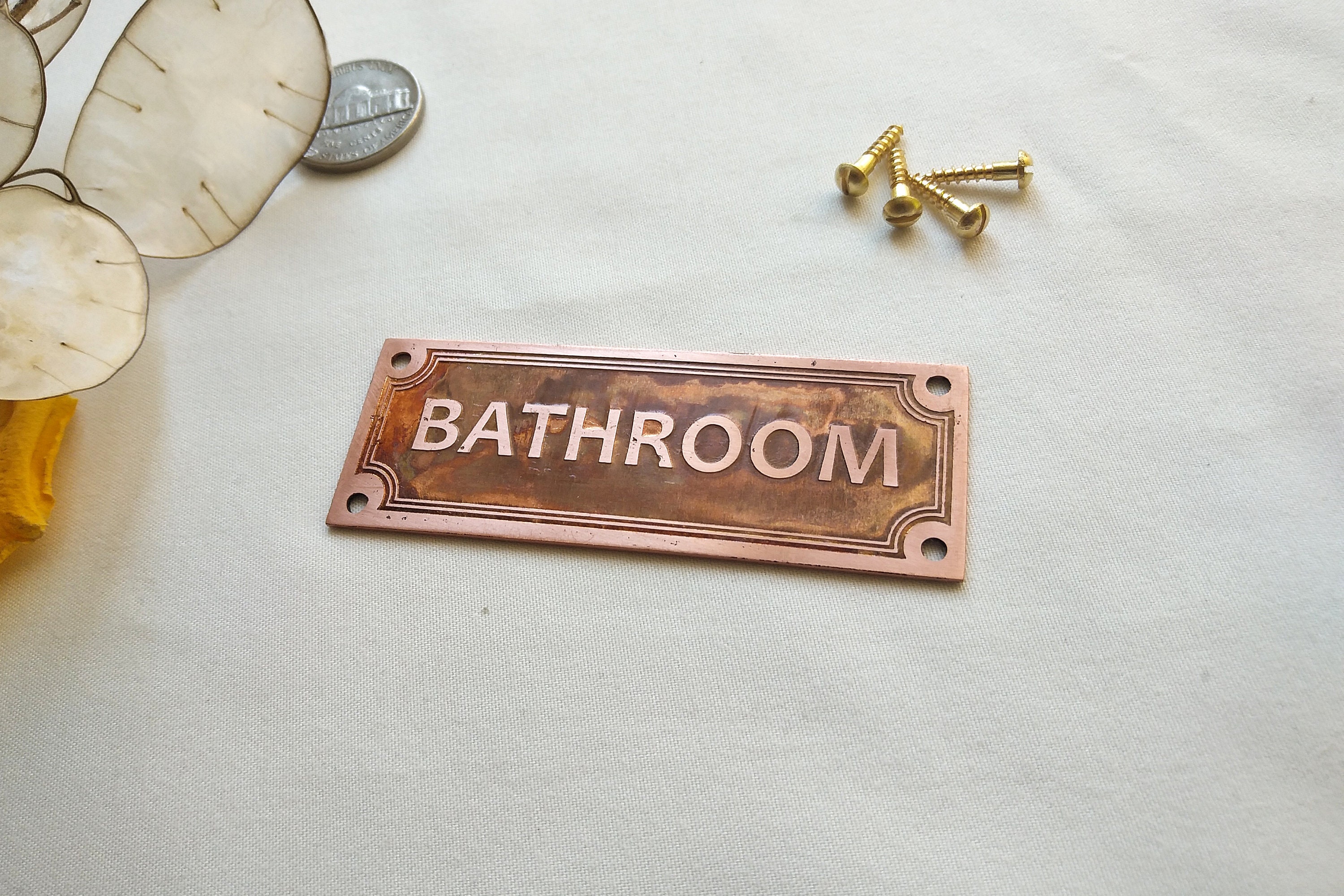 Copper Door Sign Home or Office Door Sign House Room - Etsy