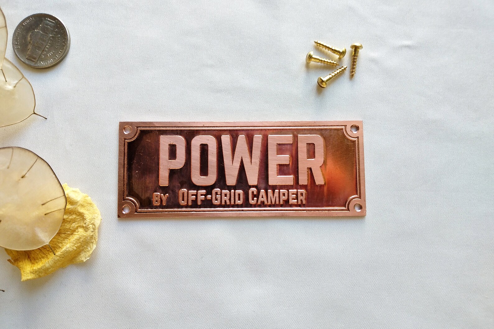 Furniture Label Solid Copper Nameplate Designer's and - Etsy