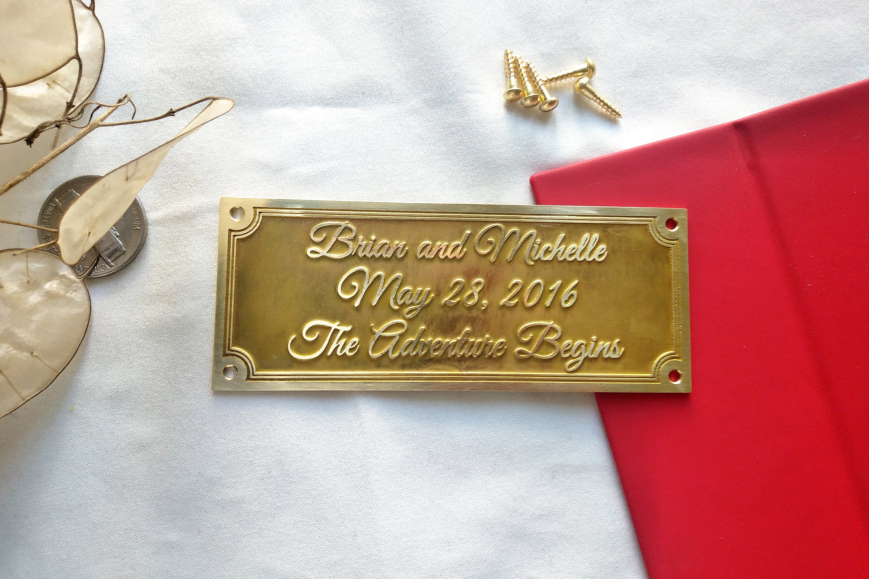 Wedding Gift Nameplate Wedding Anniversary Plaque Photo | Etsy