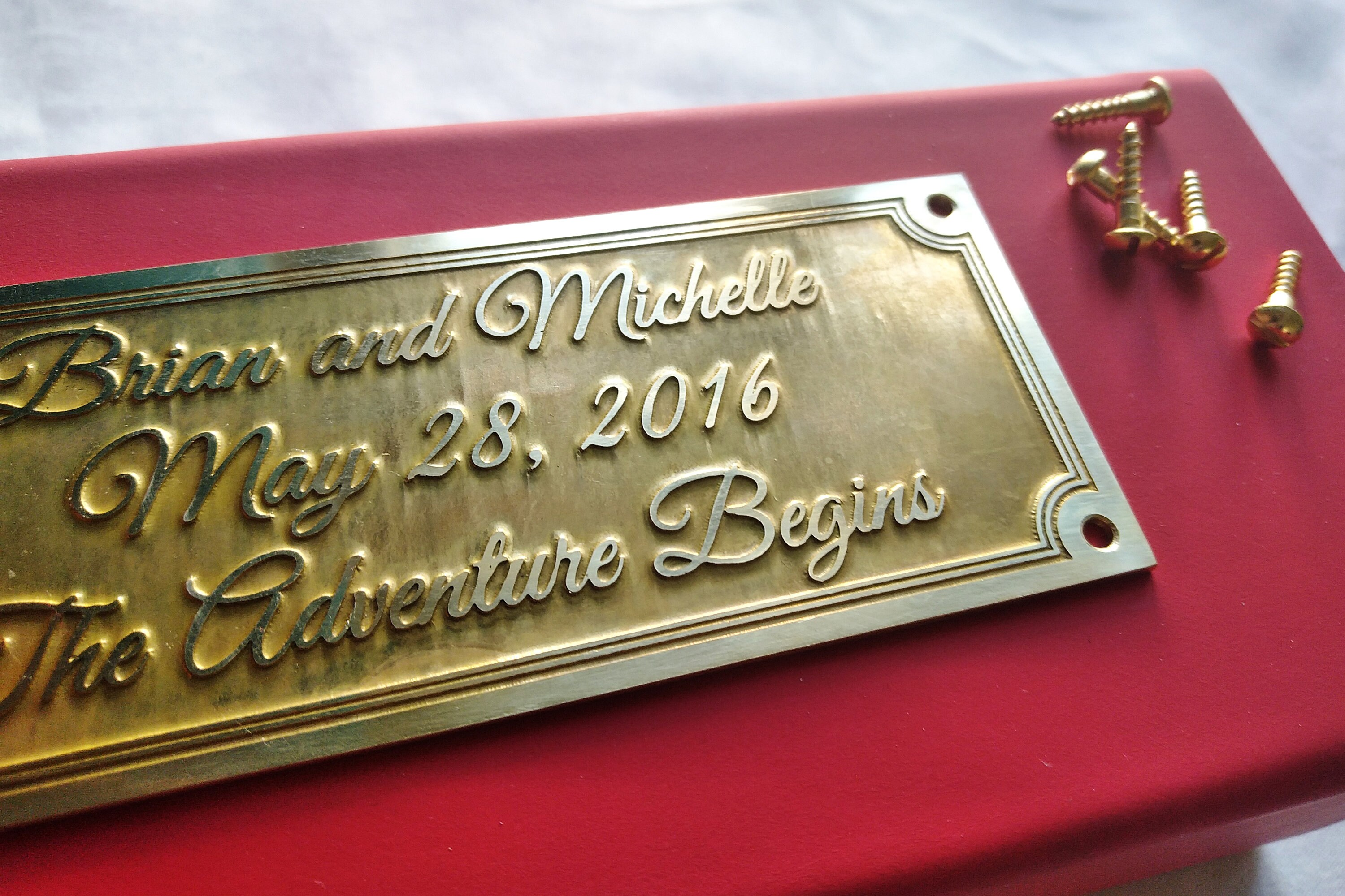 Wedding Gift Nameplate Wedding Anniversary Plaque Photo | Etsy