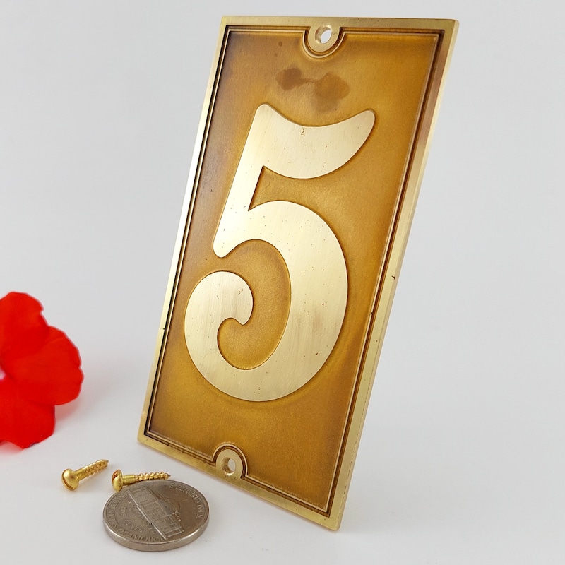 Brass House Numbers - Etsy