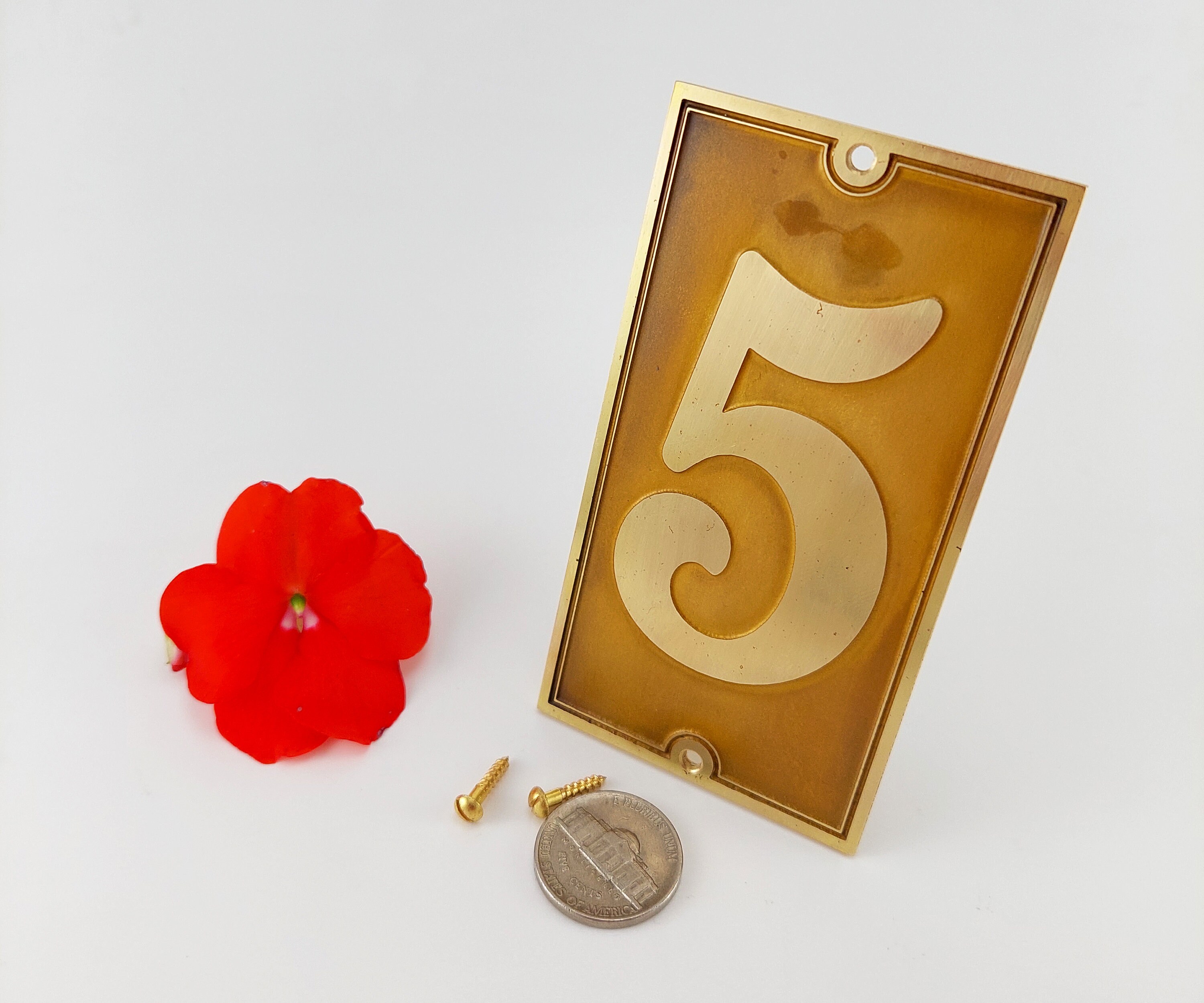 Brass Numbers House Door Numbers Address Sign Mailbox - Etsy