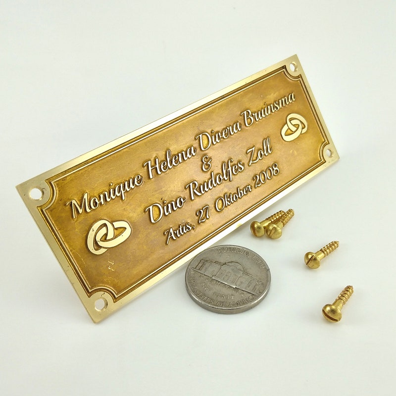 Brass Plaque - Etsy