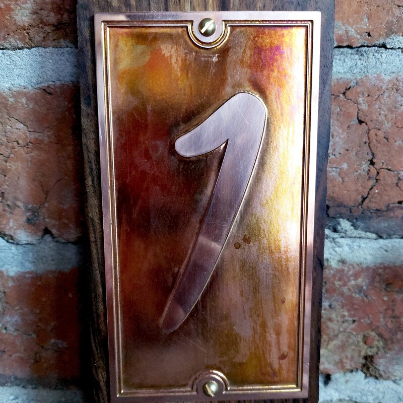 Copper House Numbers - Etsy