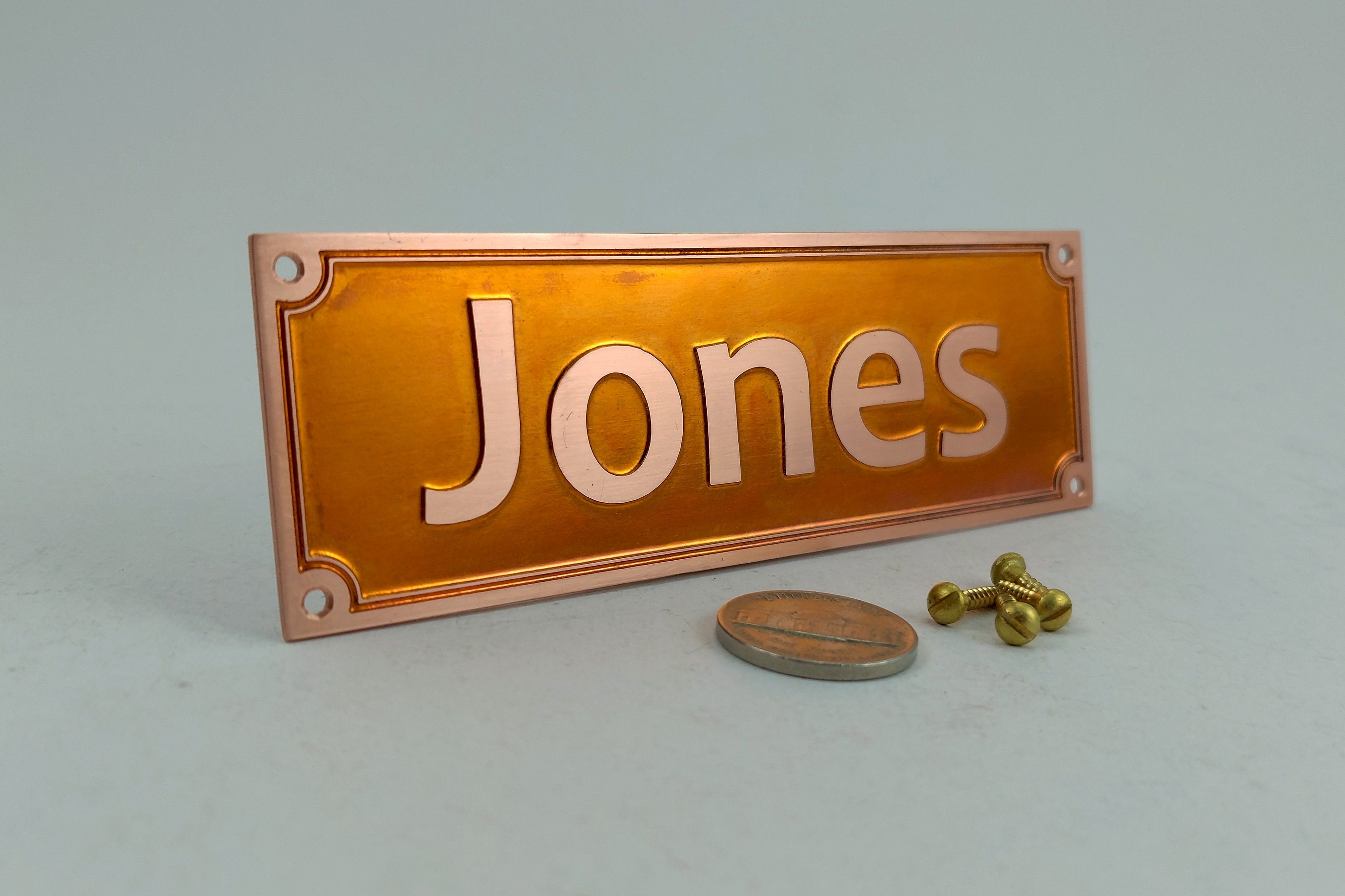 Copper Door Sign Home or Office Door Sign House Room - Etsy