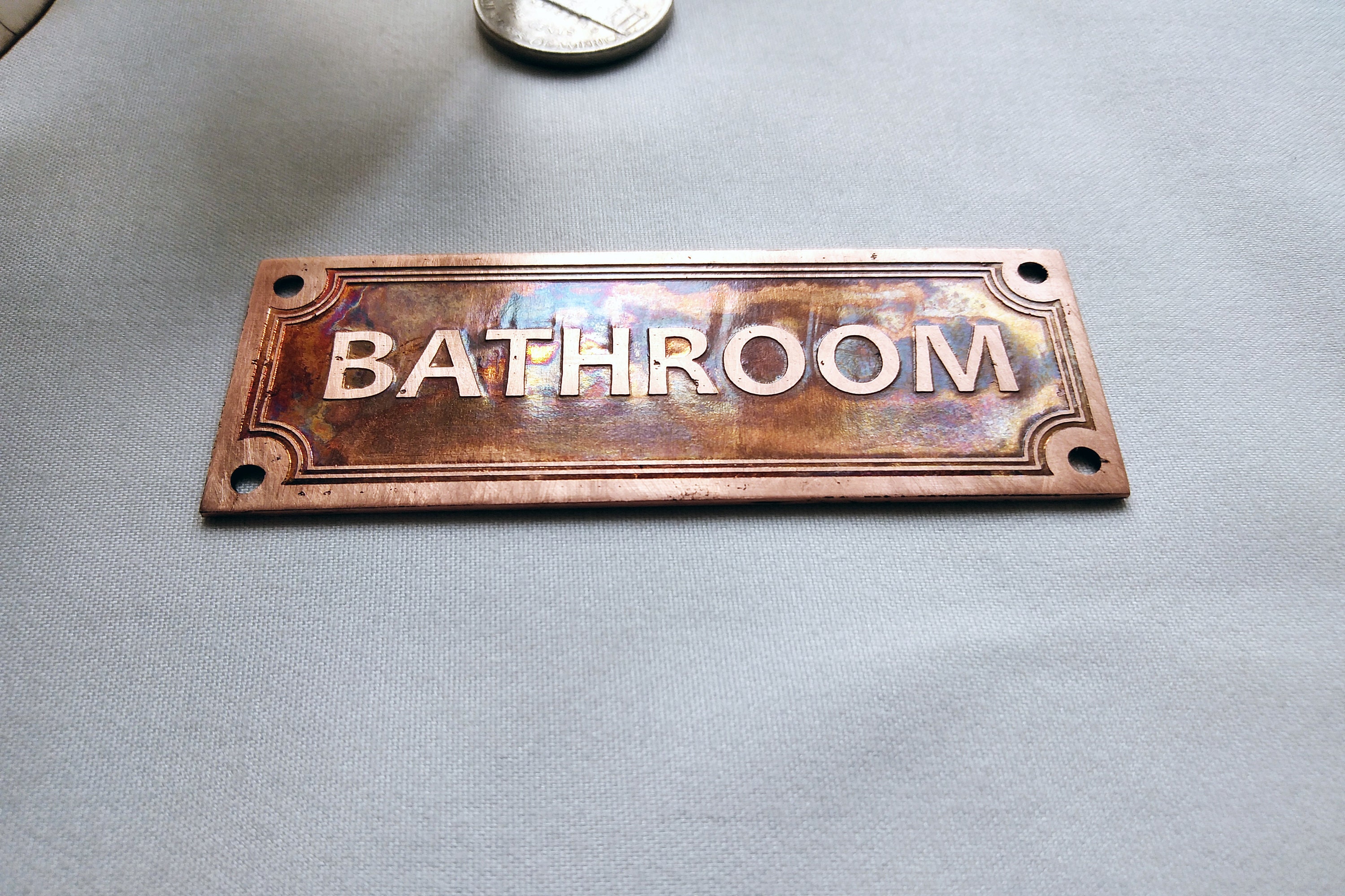 Copper Door Sign Home or Office Door Sign House Room - Etsy