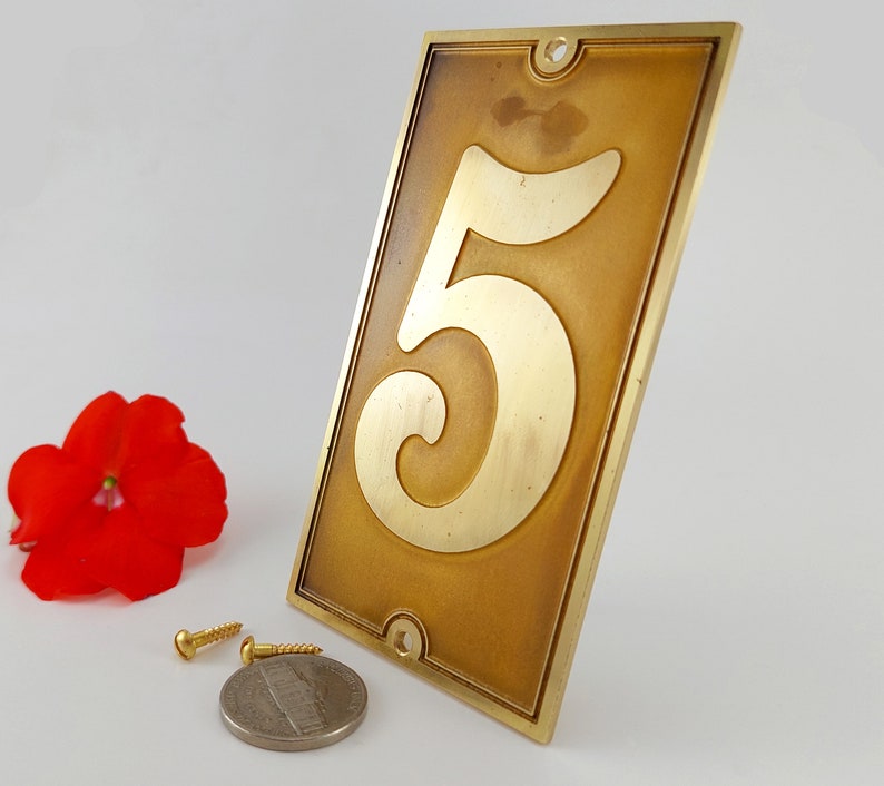 Brass Numbers House Door Numbers Address Sign Mailbox - Etsy