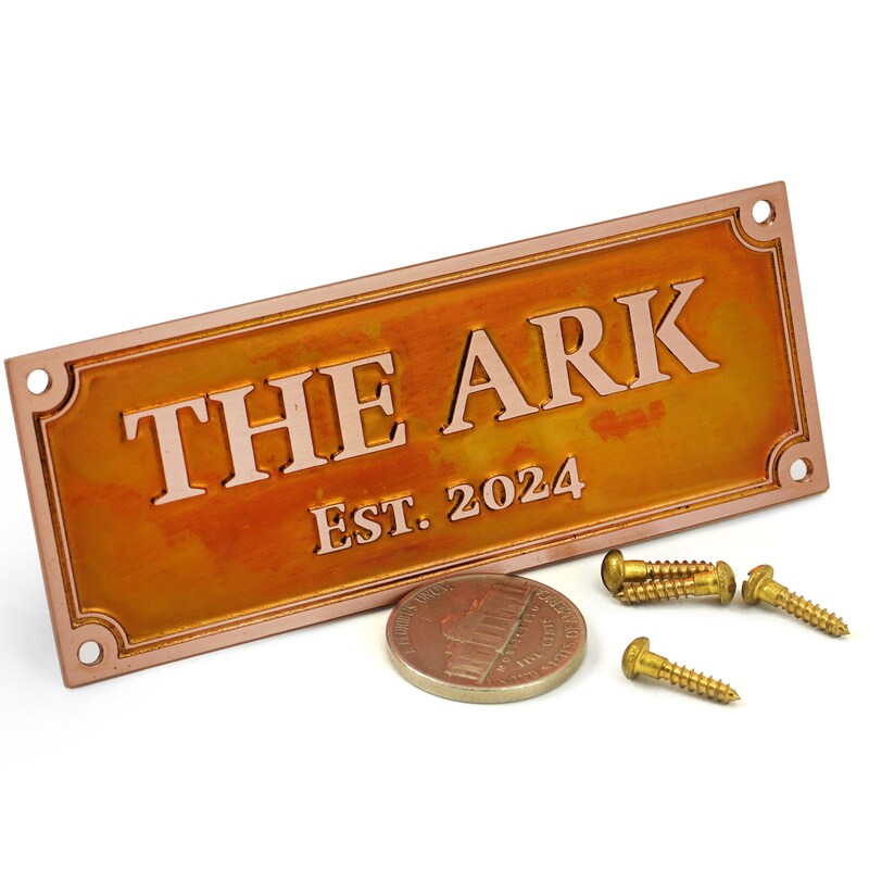 Copper Address Plate - Etsy