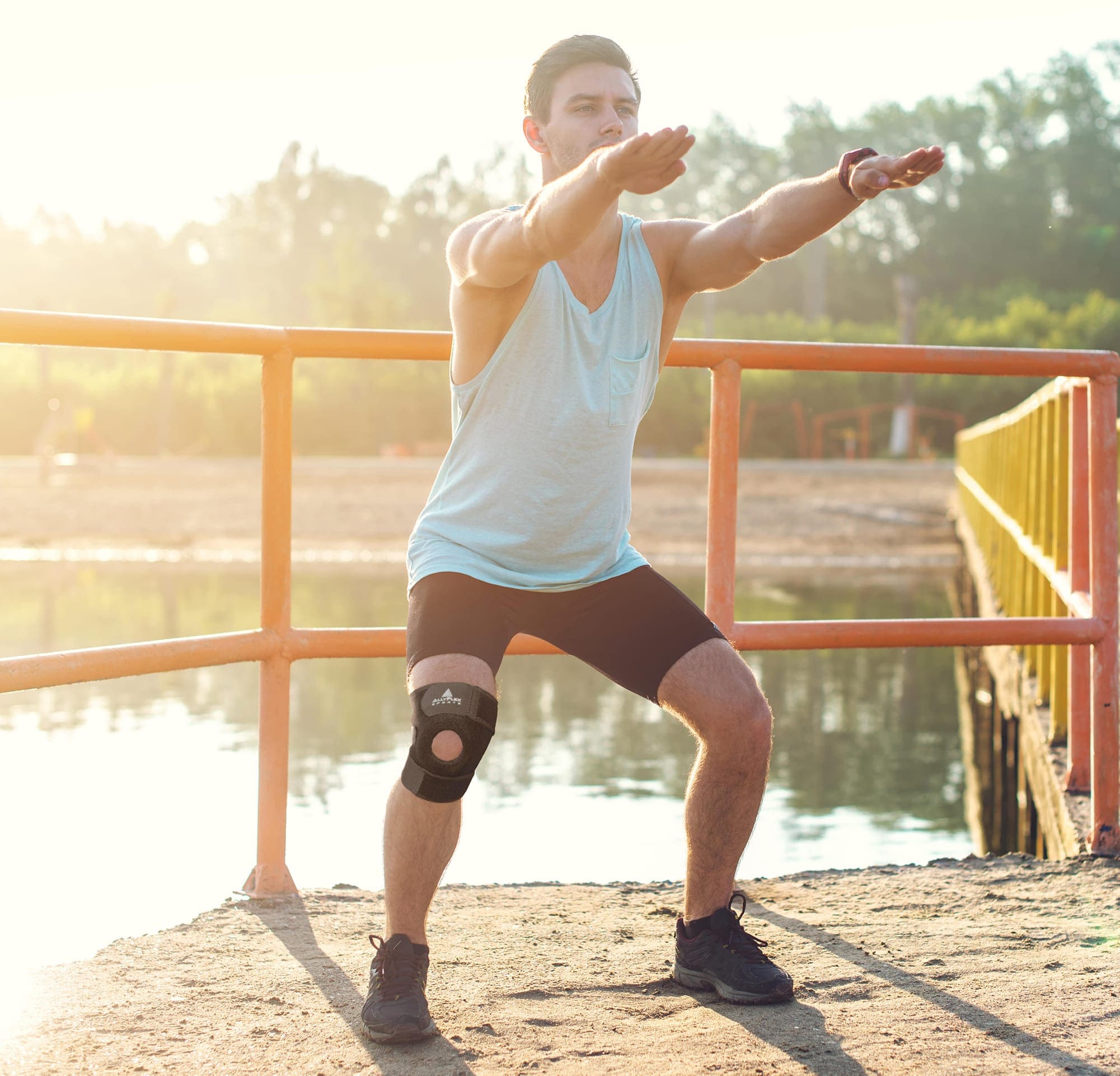 Allyflex Patella Stabilizer Knee Brace for Arthritis Meniscus Tear ACL ...