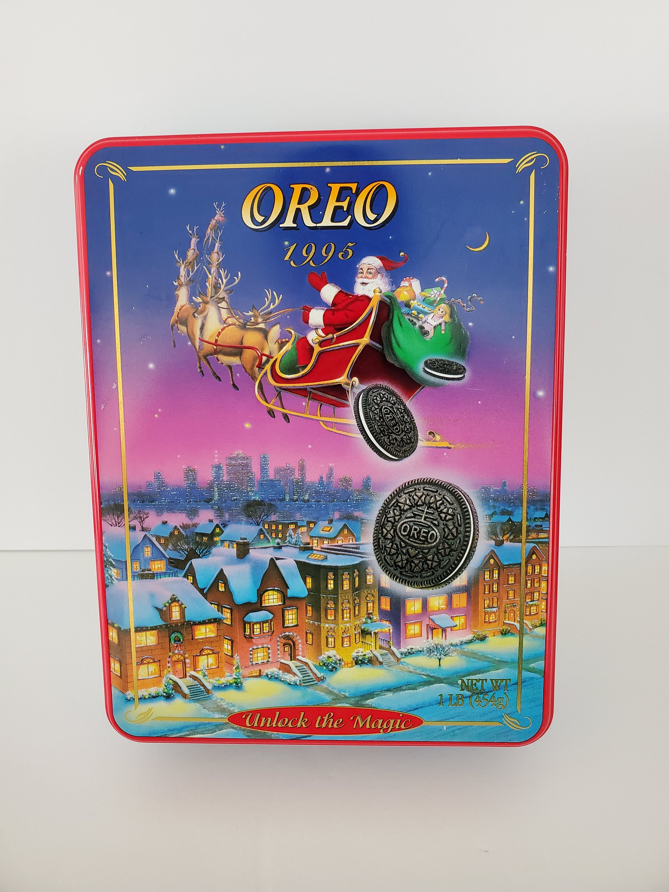 1995 Nabisco Oreo Unlock the Magic Santa Christmas Tin - Etsy