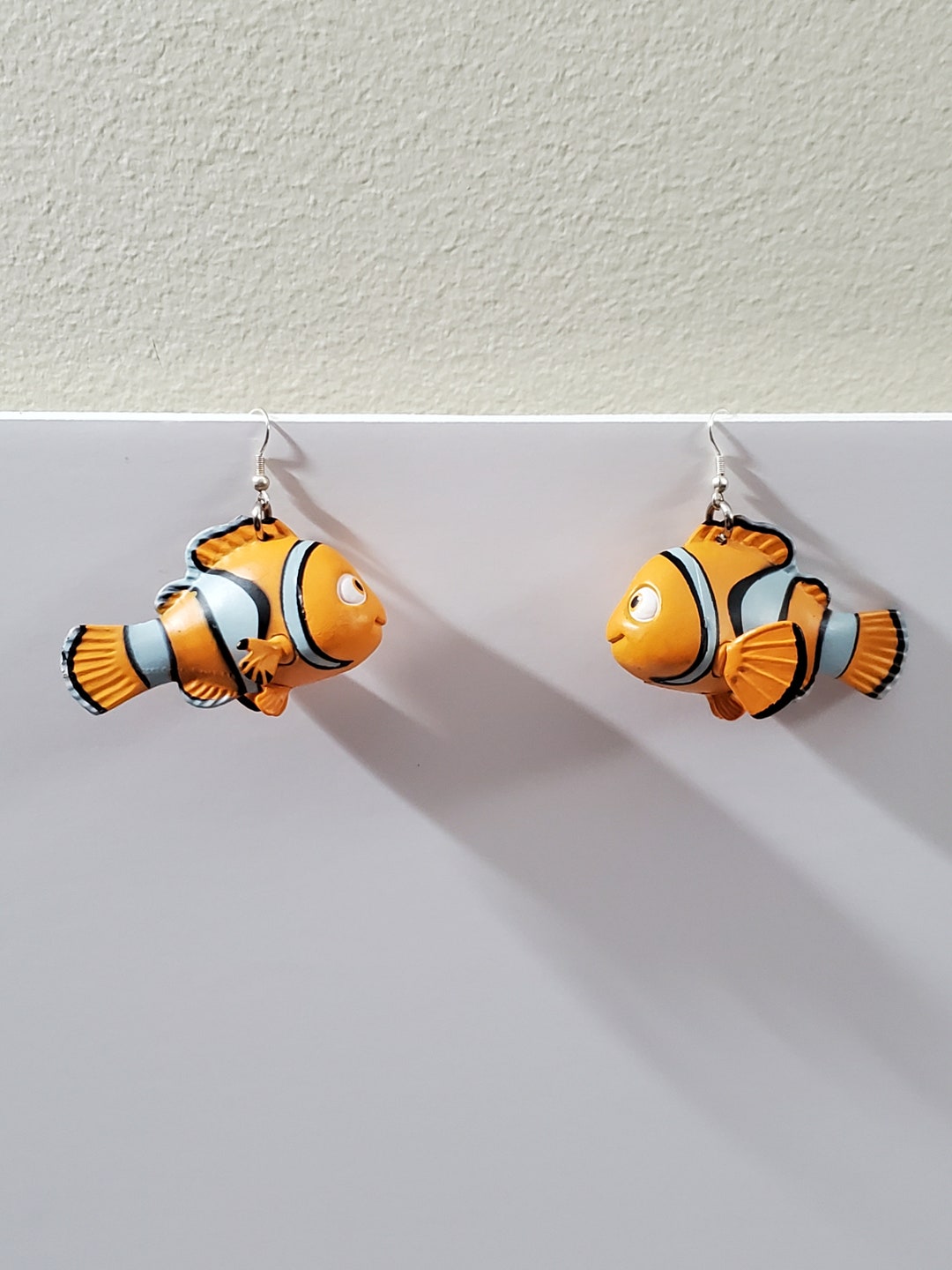 2003 Disney Pixar Large Chunky 3D Nemo Crafted Dangle Earrings - Etsy