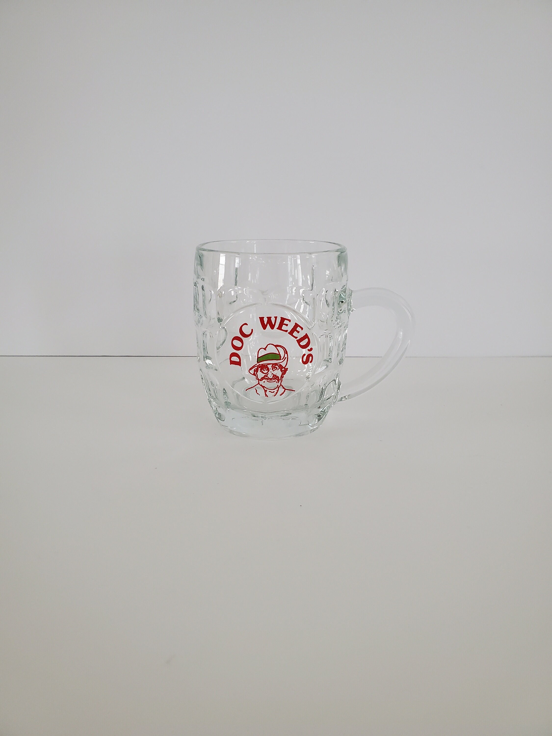 Doc Weed's Restaurant Logo Clear Glass 8 Oz Mug - Etsy