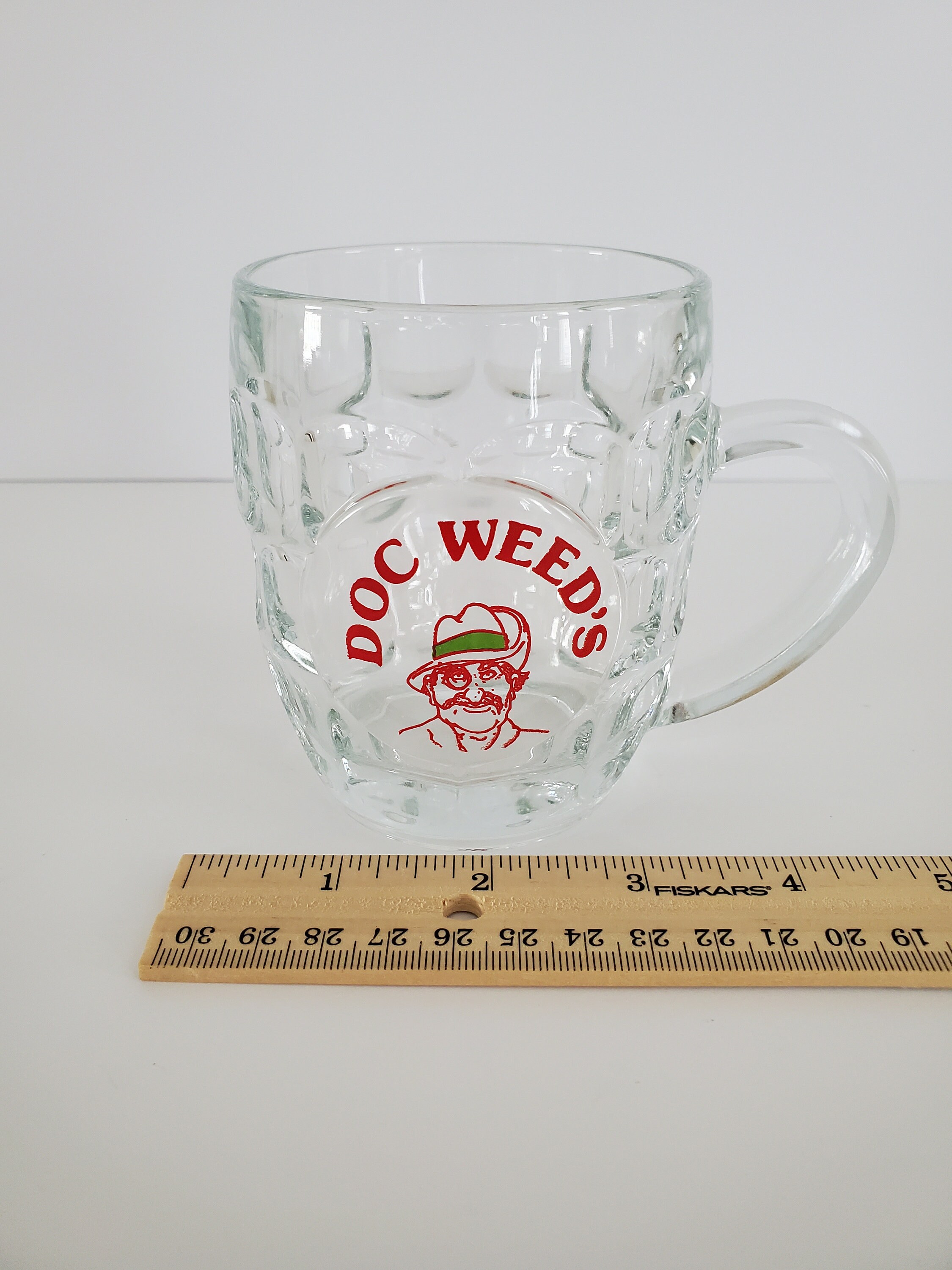 Doc Weed's Restaurant Logo Clear Glass 8 Oz Mug - Etsy