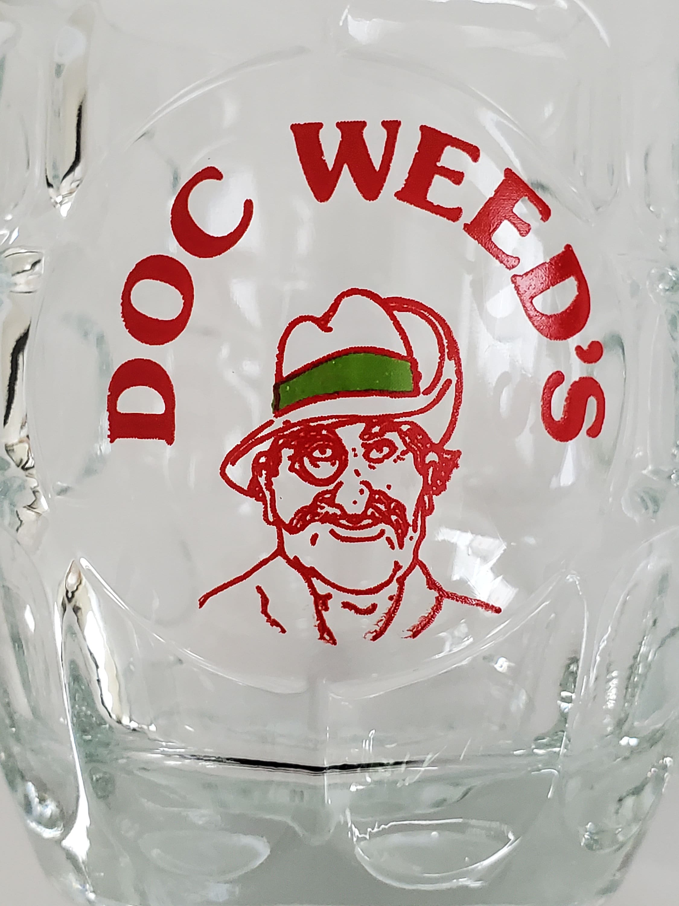 Doc Weed's Restaurant Logo Clear Glass 8 Oz Mug - Etsy