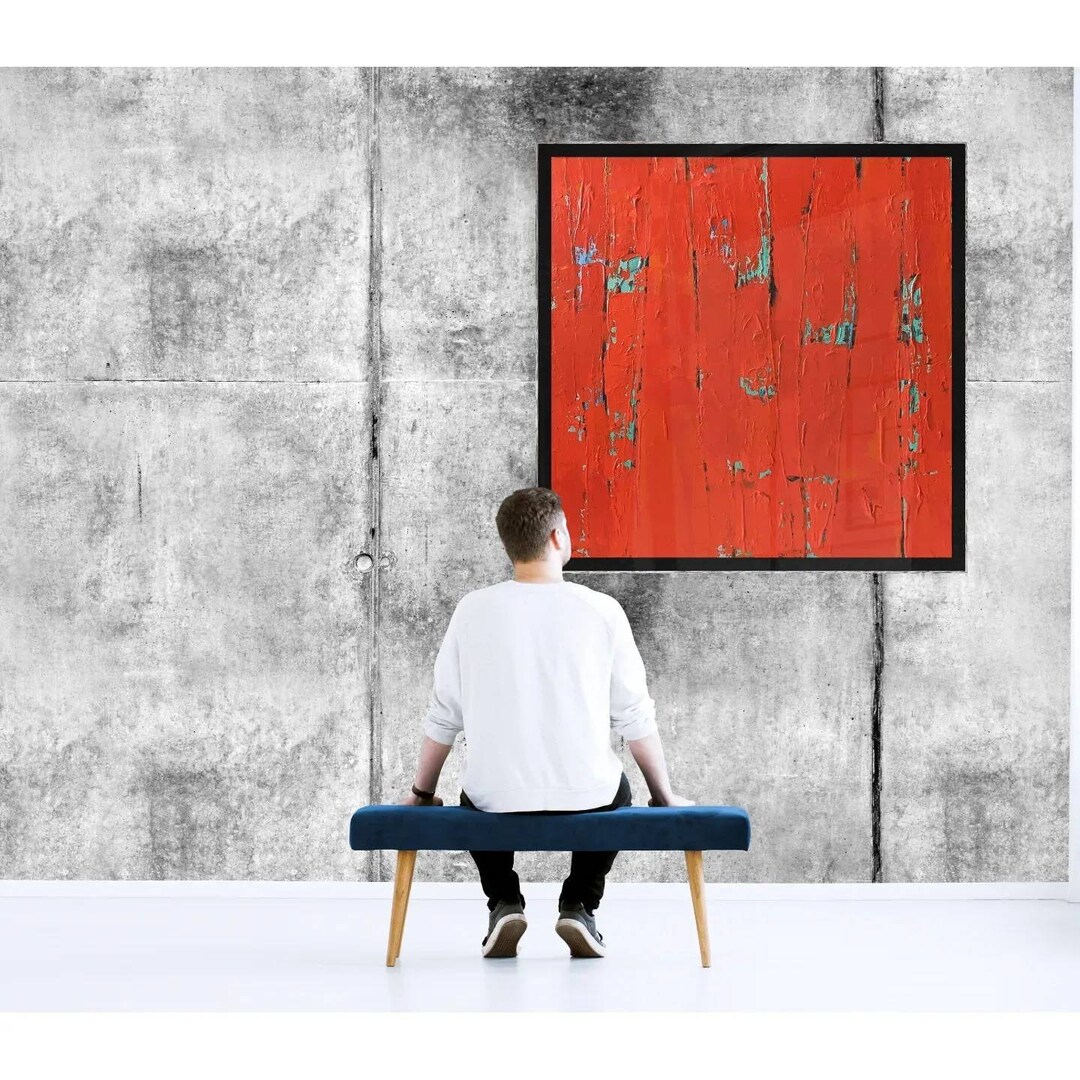 Original Painting Abstract 24X24 Canvas Modern Wall Decor Fine Art ...