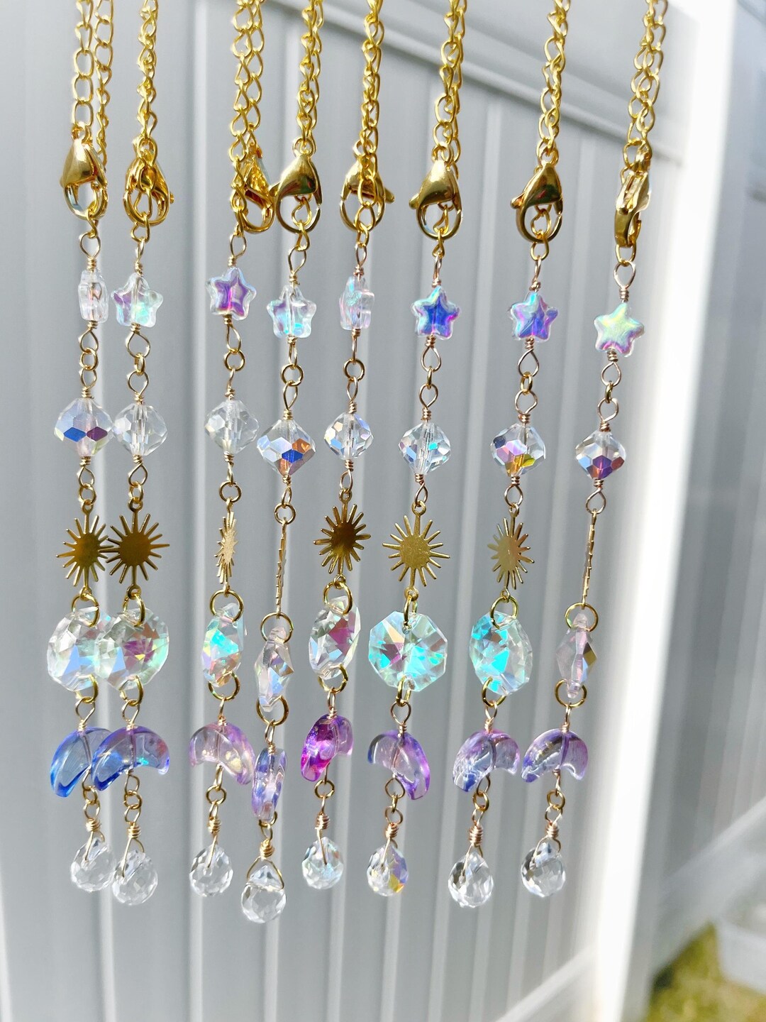 Mini Suncatcher for Rear View Mirror, Celestial Suncatcher for Friend ...