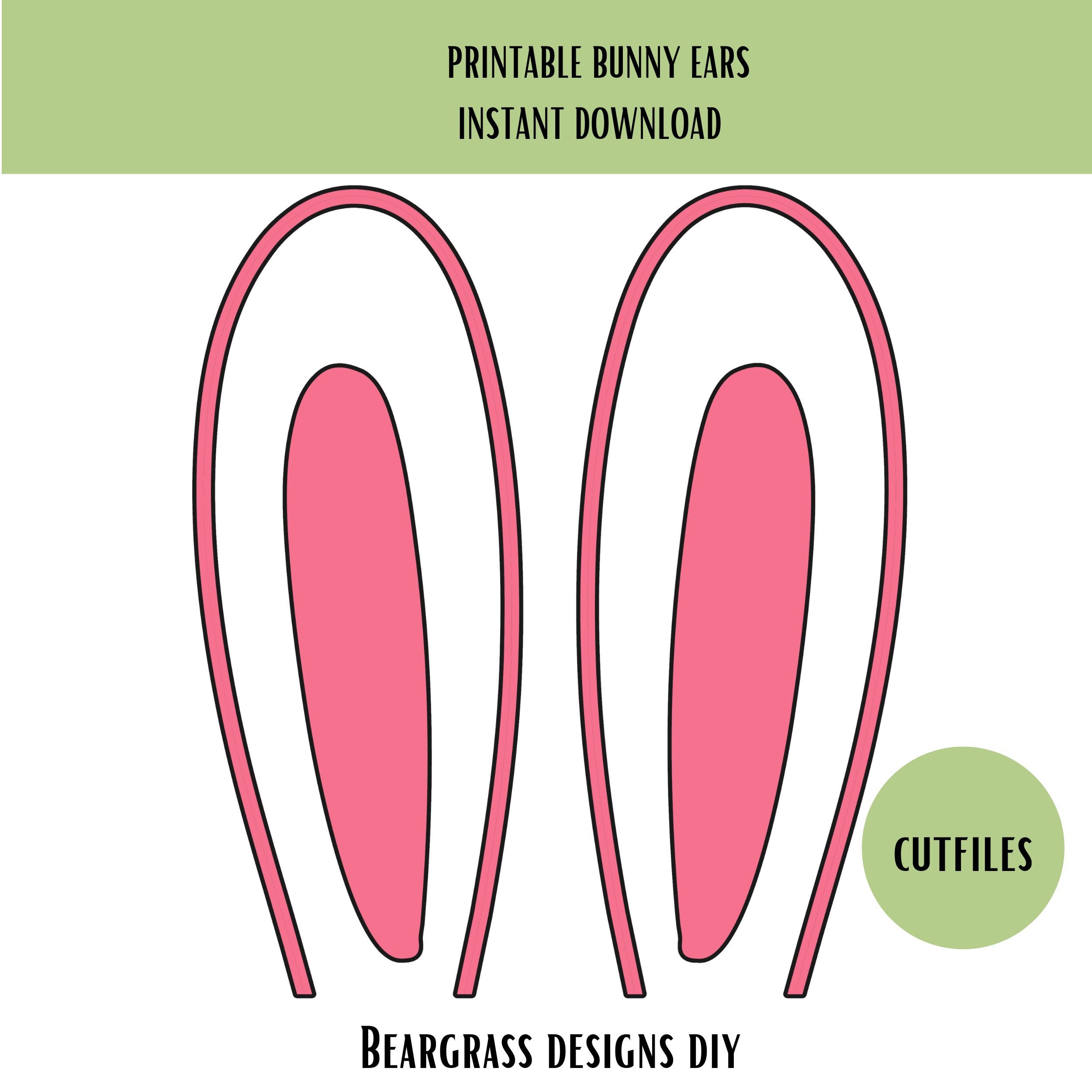 Easter Bunny Ears Transparent Files Instant Downloads SVG PNG Jpg Pdf ...