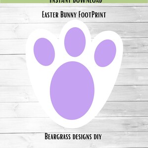 Easter Bunny Feet Printable, Instant Download , Digital ,PDF, SVG, PNG ...