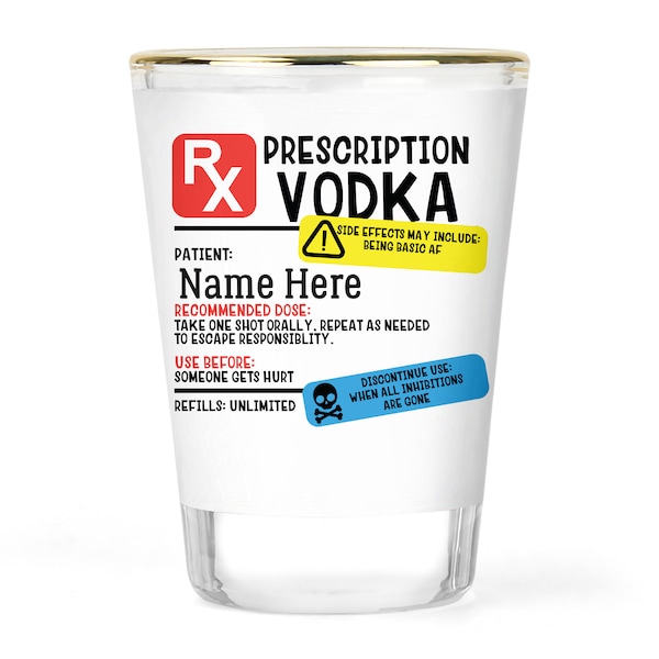 Custom Vodka Shot Glasses - Etsy