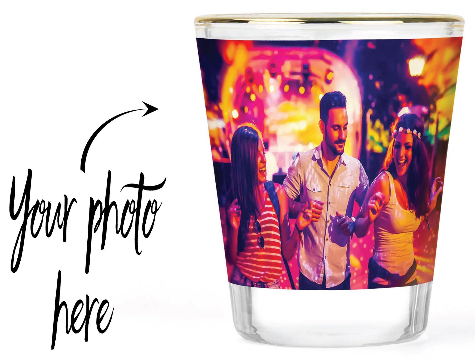 Custom Shot Glasses Customized Shot Glass Picture Shot Etsy