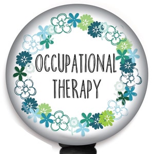 OT Badge Reel Occupational Therapy Badge Reel COTA ID Badge Holder Ota ...