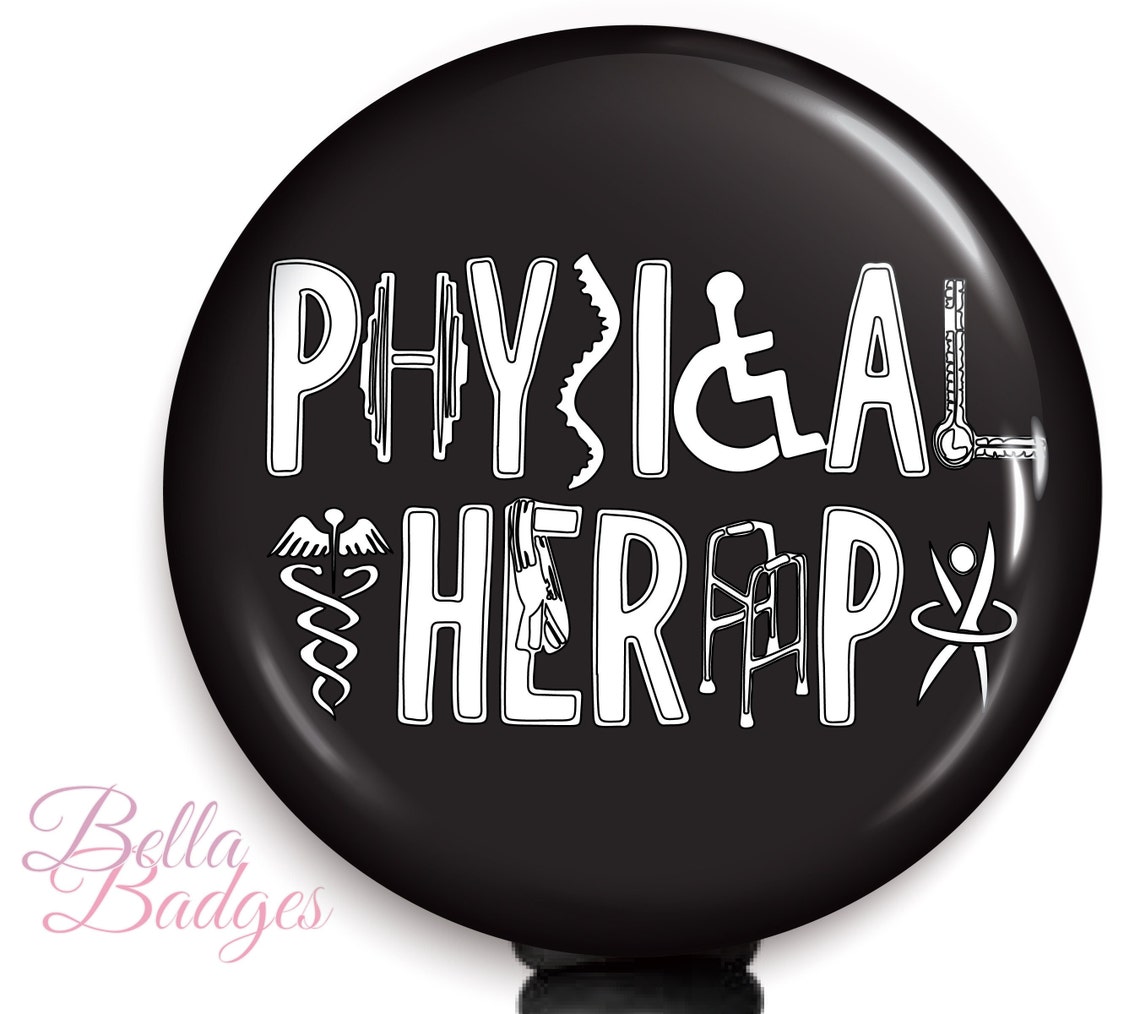 PT Badge Reel Physical Therapy Badge Reel Therapist Badge - Etsy