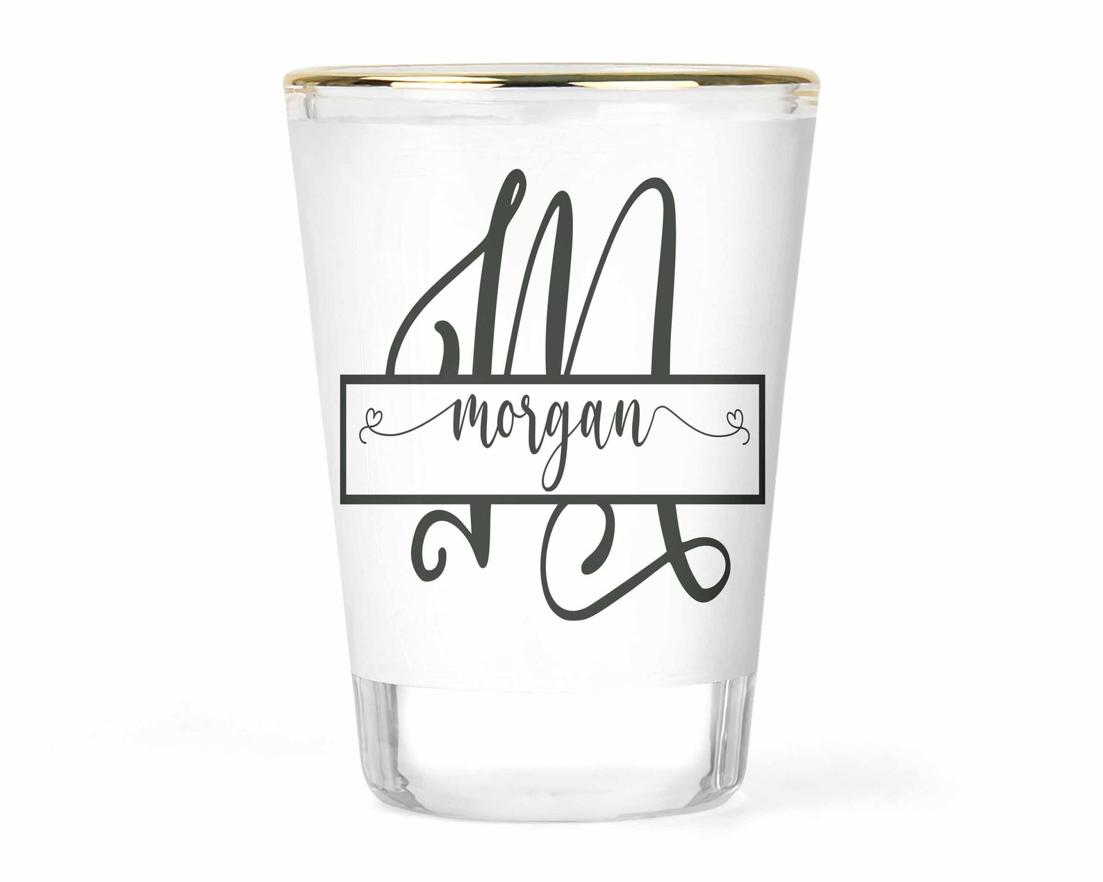 Custom Shot Glass Monogram Glass Customizable Shot | Etsy