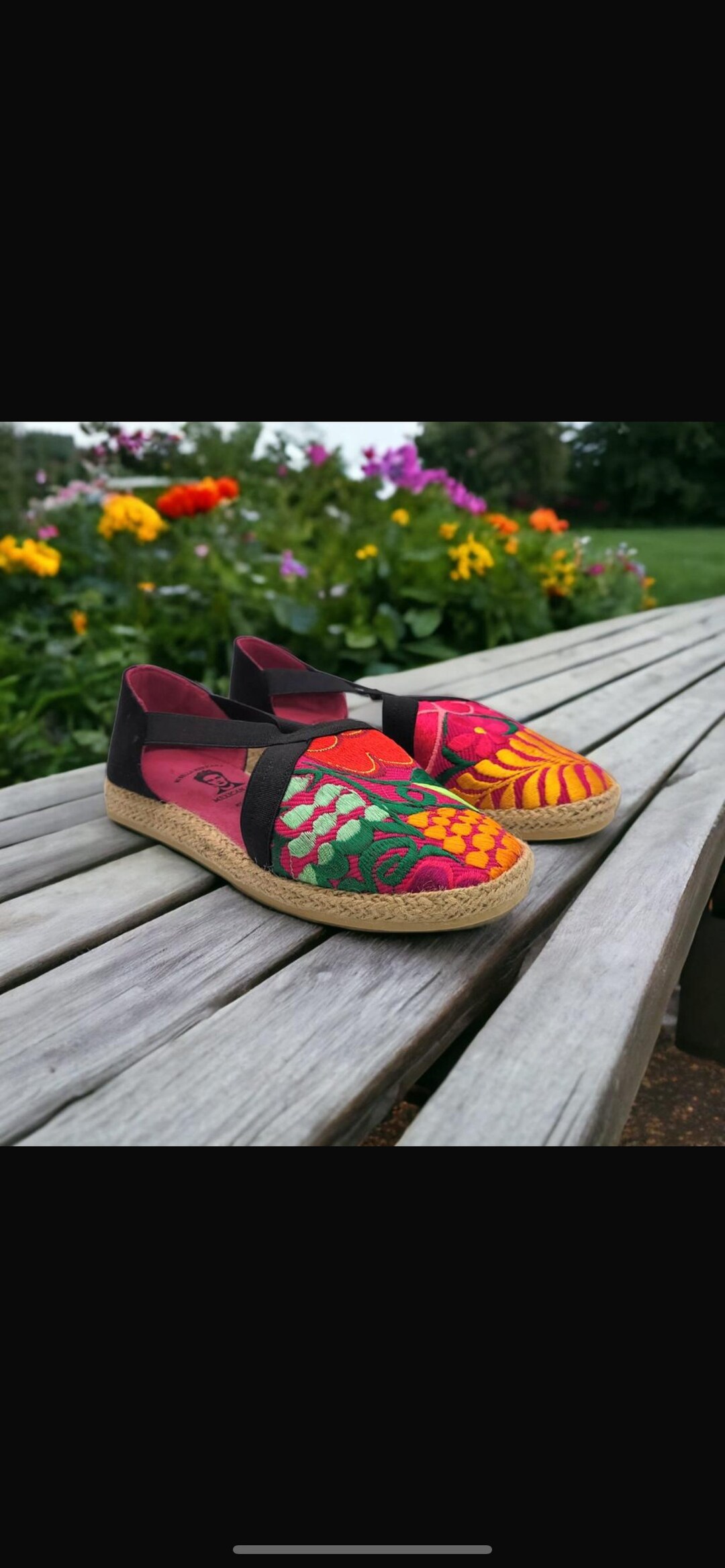 Hand Made Espadrille With Loom Embroidery, Each Pair is Different ...