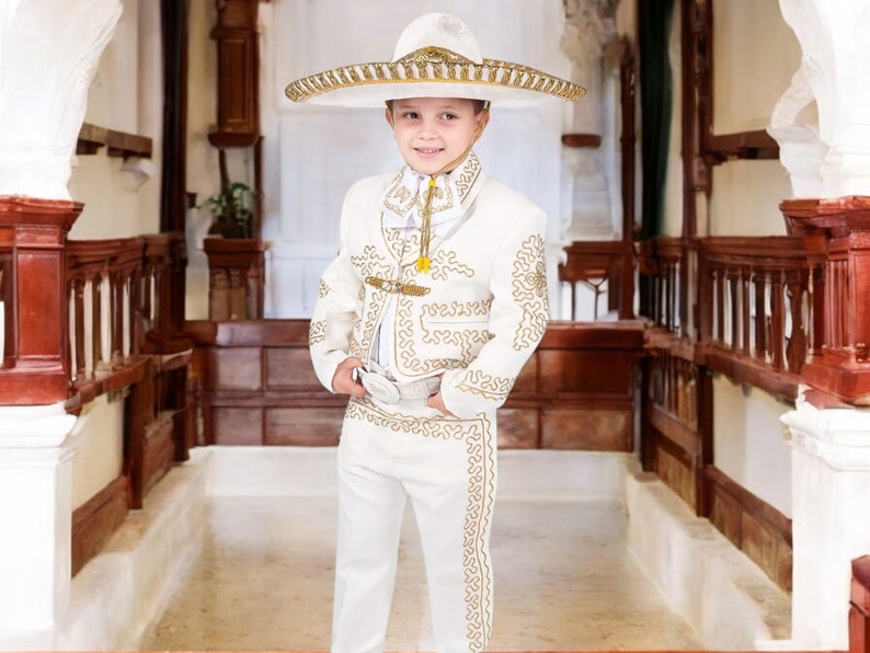 Authentic Handcrafted Kids Charro Outfit - Traditional Mexican Suit ...