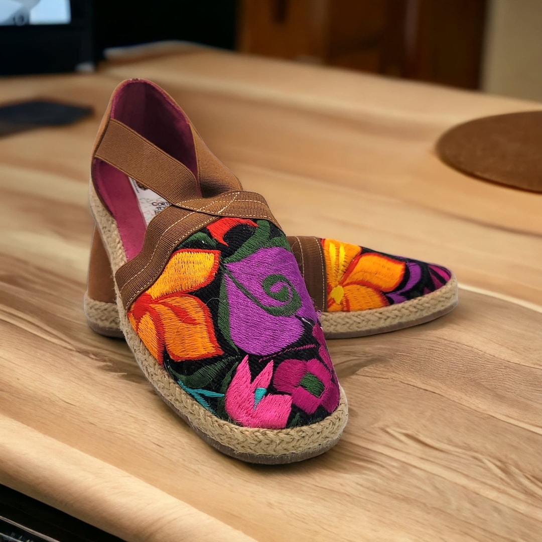 Hand Made Espadrille With Loom Embroidery, Each Pair is Different ...