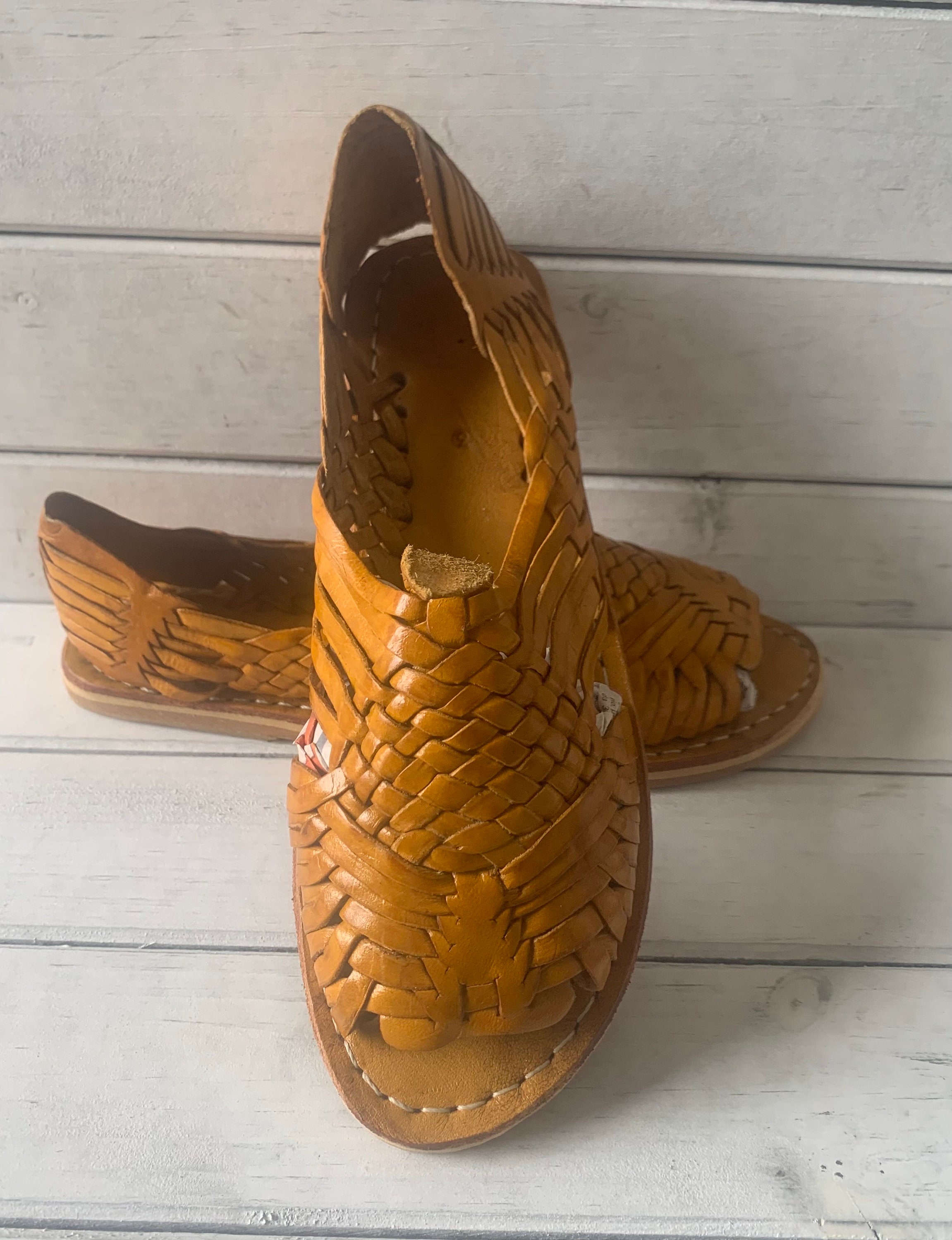 Women Huarache Sandals Mexican Style Colorful Leather Handmade Open ...