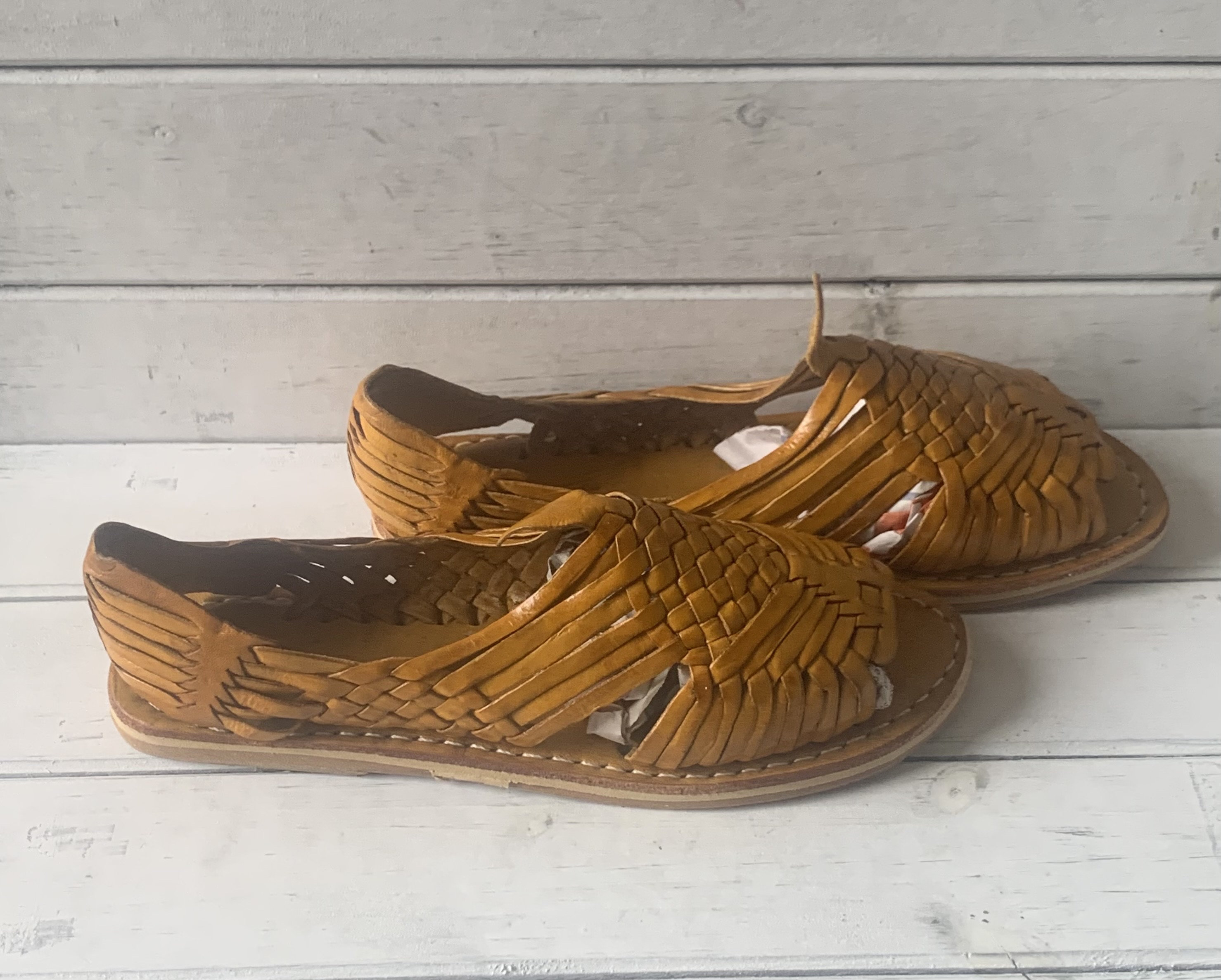 Women Huarache Sandals Mexican Style Colorful Leather Handmade Open ...