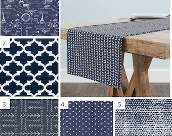 Blue Table Runner | Etsy