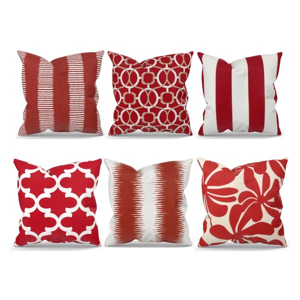 Red Pillow - Etsy