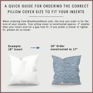 Light Blue Buffalo Plaid Living Room Pillow Cover for Sofa, Farmhouse ...