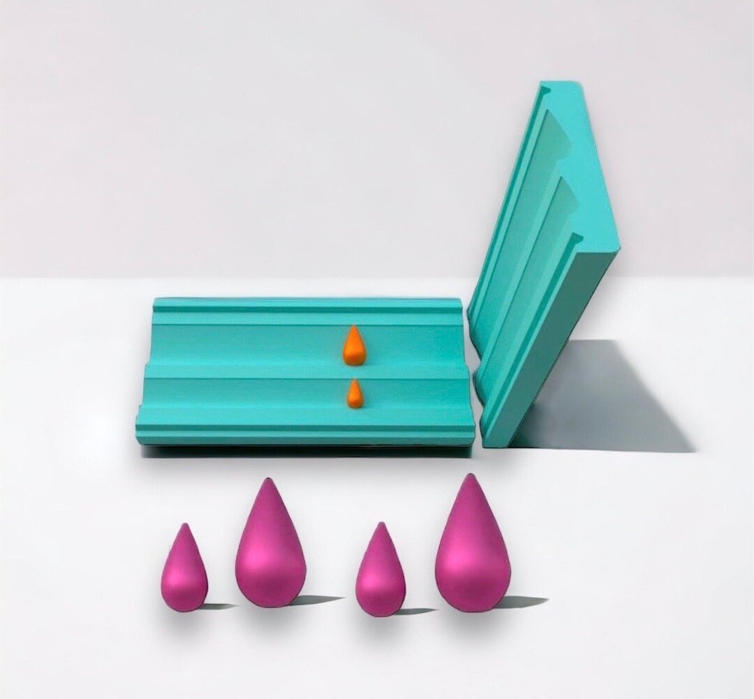 Drop Bead Roller for Polymer Clay, Teardrop Bead Shaper, 3D Printed ...