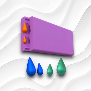 Drop Bead Roller for Polymer Clay, Teardrop Bead Shaper, 3D Printed ...