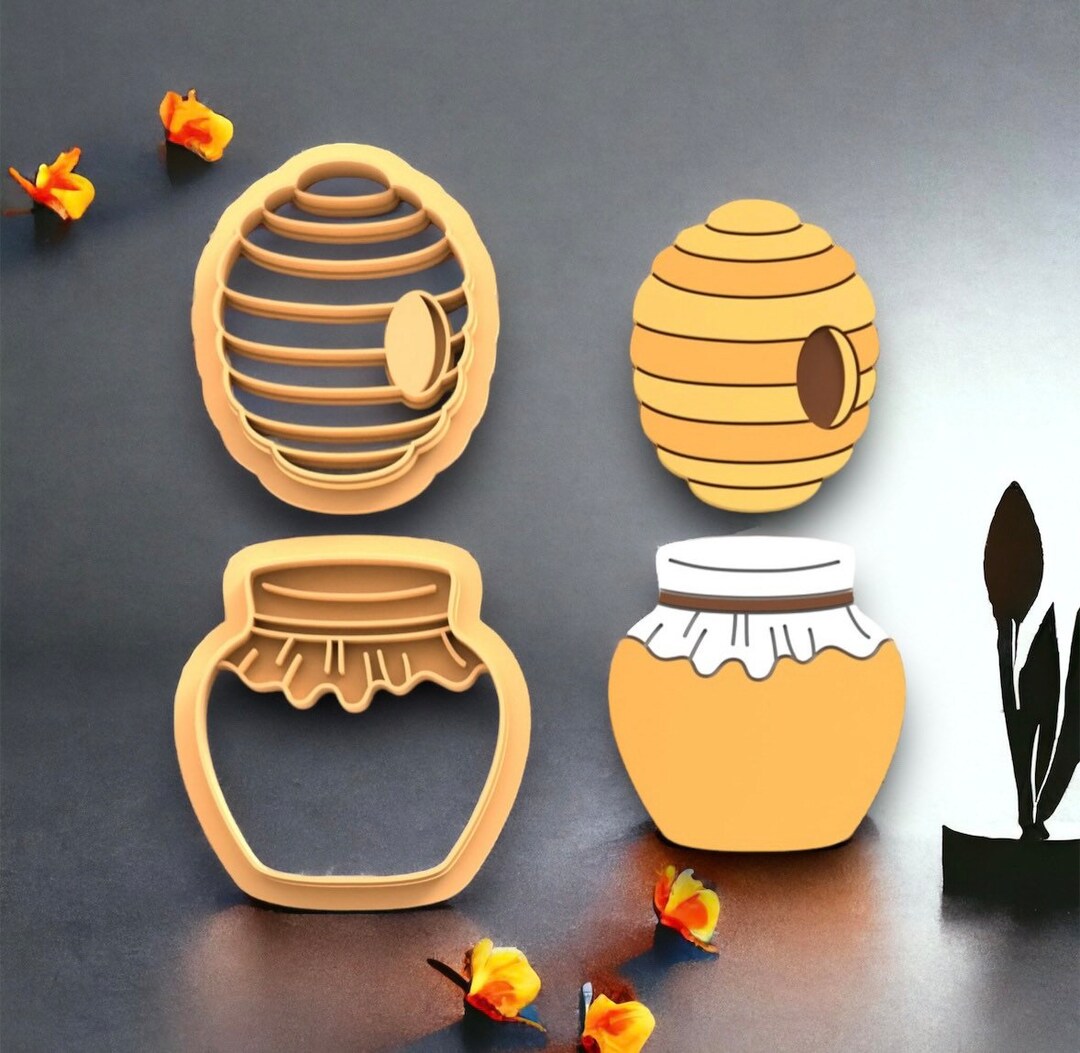 Beehive and Honey Clay Cutters Polymer Clay Honey Beehive - Etsy