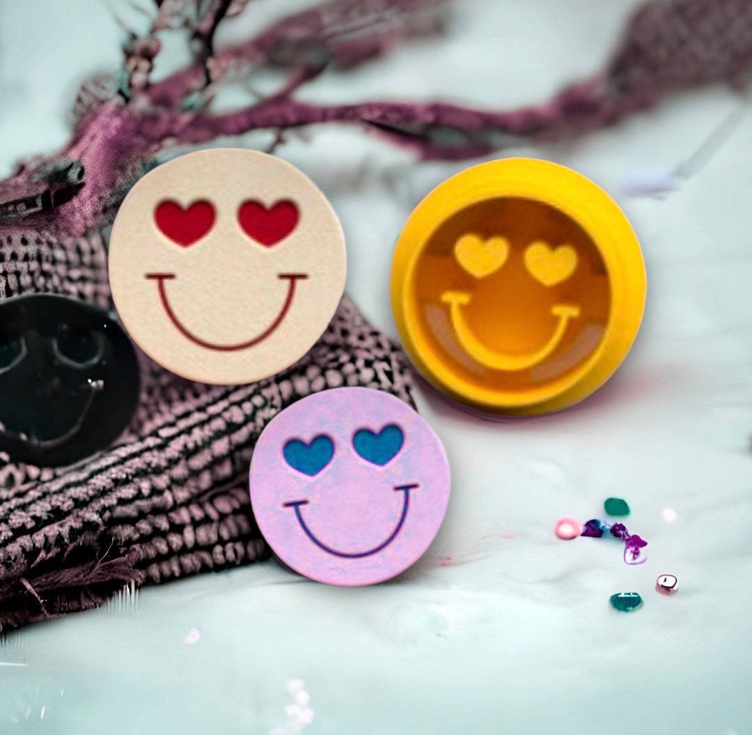 Smile Heart Emoji Polymer Clay Cutter for Handmade Jewelry, Crafting ...