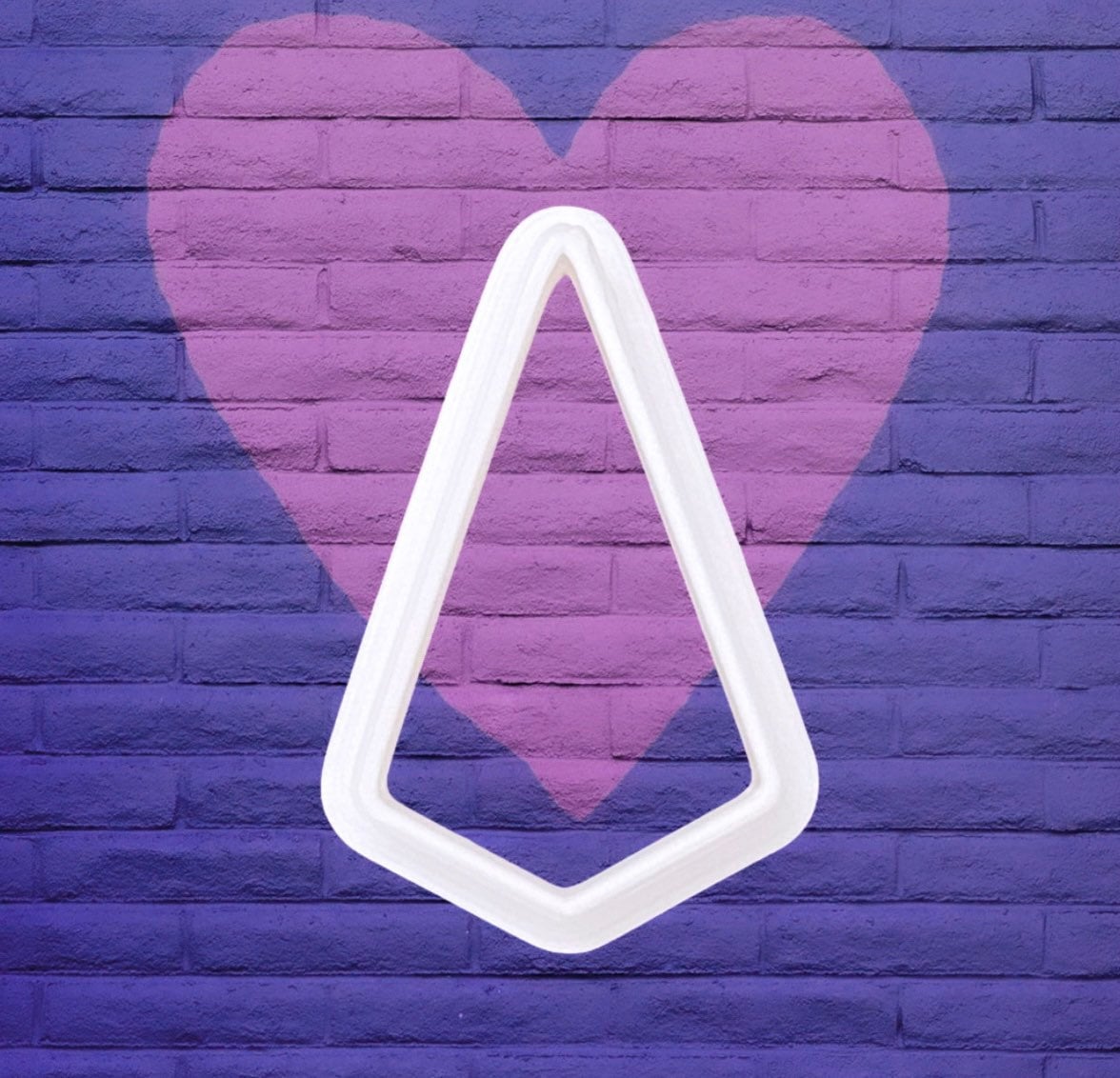 Diamond Heart Shaped Cutter 3D Printed Angled Heart Clay - Etsy